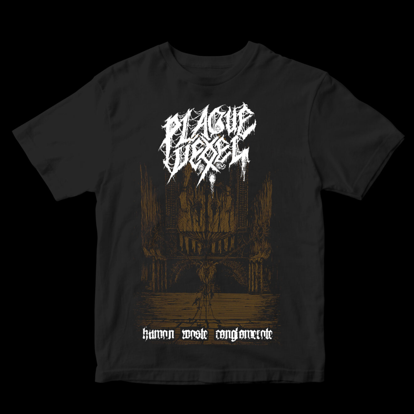 PLAGUE VESSEL “Human Waste Conglomerate” T-SHIRT size XL – Iron Corpse
