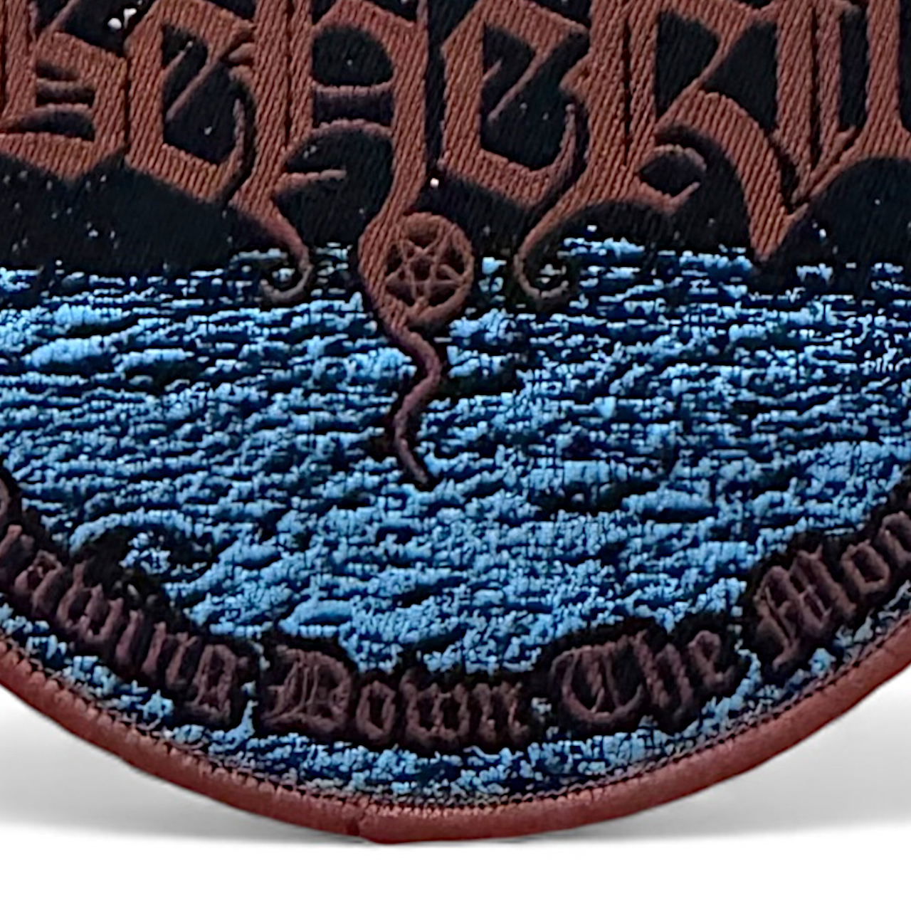 BEHERIT “Drawing Down The Moon” (Brown Border) WOVEN PATCH – Iron Corpse