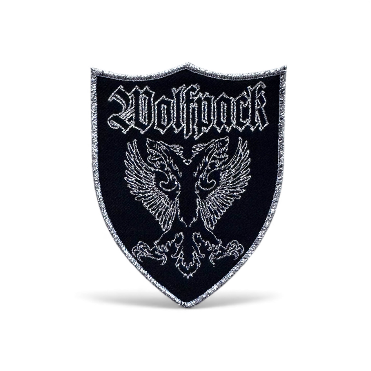 WOLFBRIGADE “Lycanthro Punx” (Silver Glitter Border) WOVEN PATCH – Iron ...