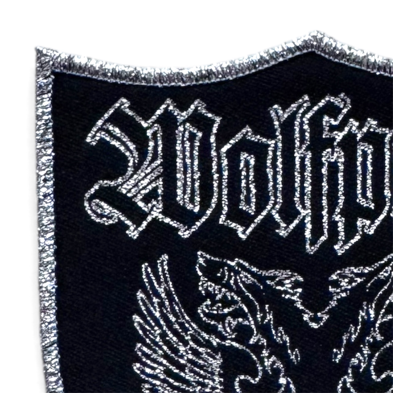 WOLFBRIGADE “Lycanthro Punx” (Silver Glitter Border) WOVEN PATCH – Iron ...