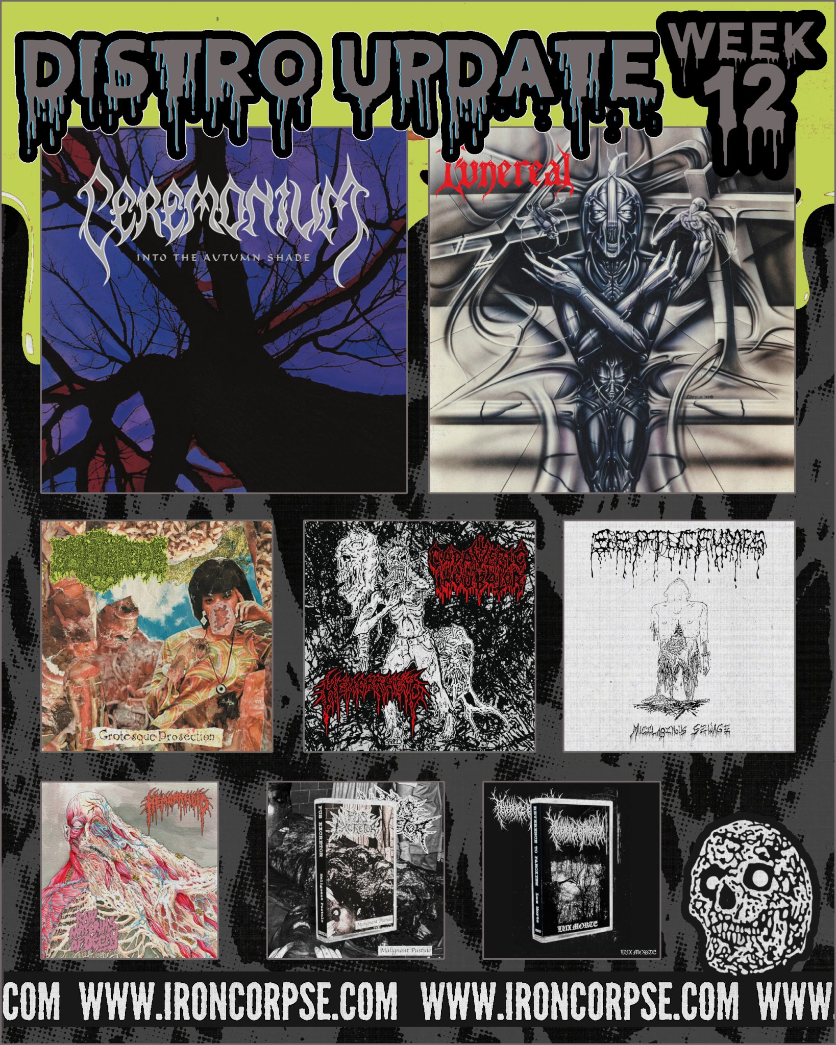 DISTRO UPDATE: WEEK 12 – EXTREMELY ROTTEN – Iron Corpse